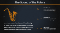 Free - Saxophone Theme for PowerPoint and Google Slides - PPT Slides