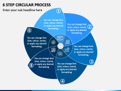 6 Step Circular Process PowerPoint Presentation Slides - PPT Template