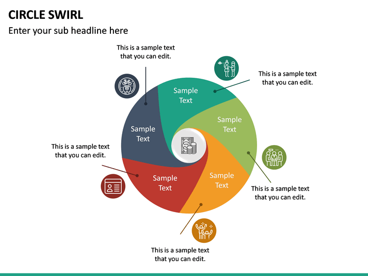 Circle Swirl PowerPoint Template | SketchBubble