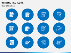 Writing Pad Icons for PowerPoint and Google Slides - PPT Slides