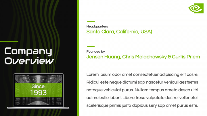 Free - Nvidia Case Study PowerPoint and Google Slides Template - PPT Slides