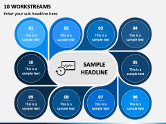 10 Workstreams PowerPoint Template and Google Slides Theme
