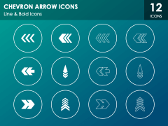Chevron Arrow Icons for PowerPoint and Google Slides - PPT Slides