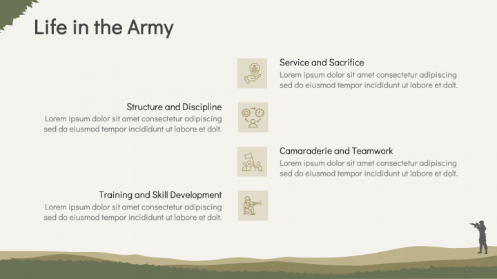 Free - Army Background Theme for PowerPoint and Google Slides - PPT Slides