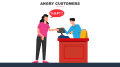 Angry Customers Illustration for PowerPoint and Google Slides - PPT Slides