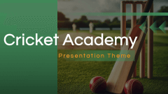 Free - Cricket Academy Theme for PowerPoint and Google Slides - PPT Slides