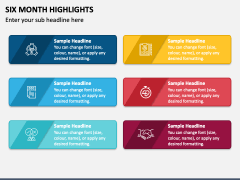 Six Month Highlights PowerPoint Presentation Slides - PPT Template
