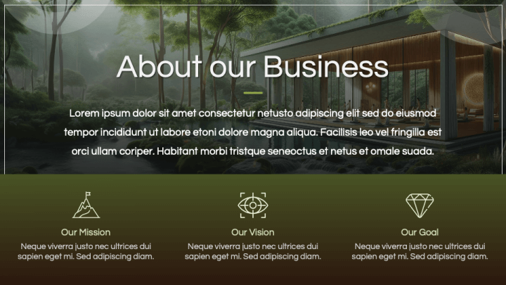 Wellness Center Business Plan PowerPoint and Google Slides Template ...