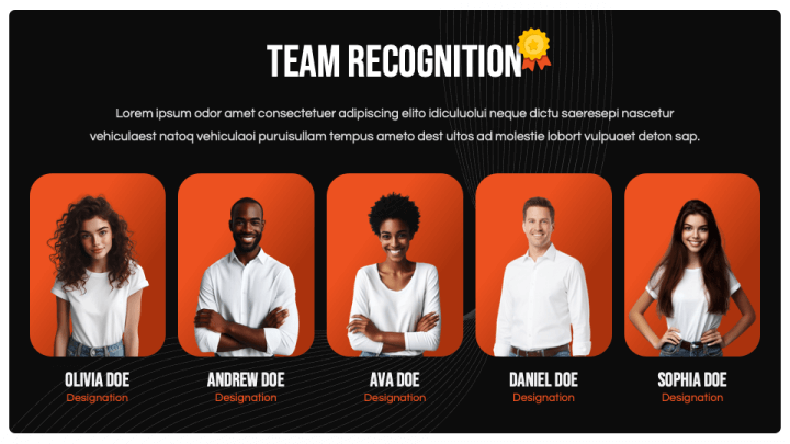 Team Recognition Slides for PowerPoint and Google Slides - PPT Slides