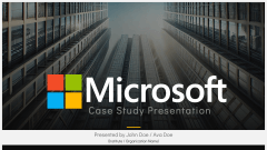 Free - Microsoft Case Study PowerPoint and Google Slides Template - PPT Slides