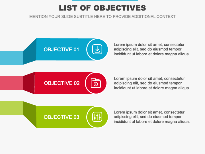 List of Objectives PowerPoint and Google Slides Template - PPT Slides