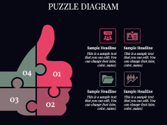 Animated Puzzle Diagram for PowerPoint and Google Slides - PPT Slides
