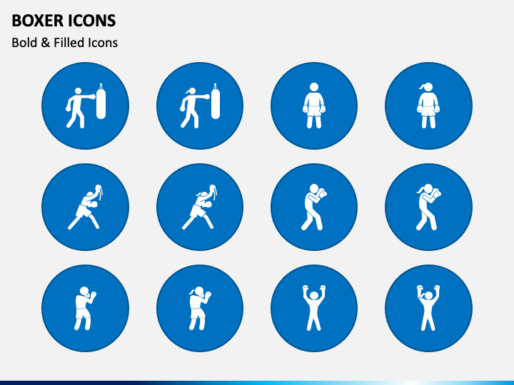 Boxer Icons for PowerPoint and Google Slides - PPT Slides