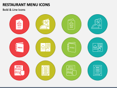 Restaurant Menu Icons for PowerPoint and Google Slides - PPT Slides