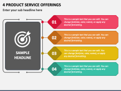 4 Product Service Offerings PowerPoint Template and Google Slides Theme