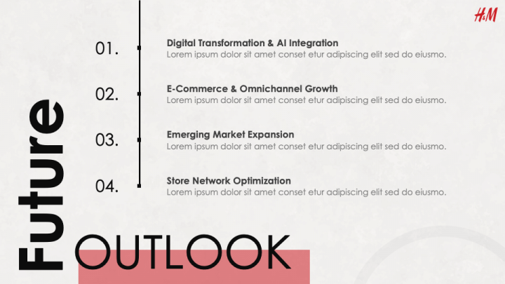 H&M Case Study PowerPoint and Google Slides Template - PPT Slides