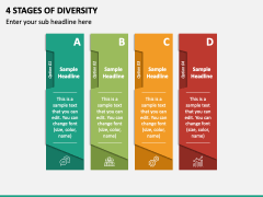 4 Stages of Diversity PowerPoint Presentation Slides - PPT Template