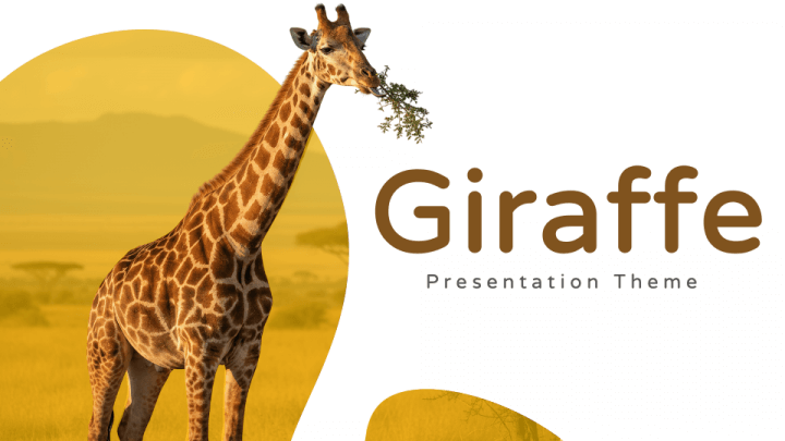 Free - Giraffe Presentation Theme for PowerPoint and Google Slides ...