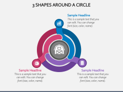 3 Shapes Around a Circle for PowerPoint and Google Slides - PPT Slides