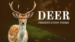 Free - Deer Presentation for PowerPoint and Google Slides - PPT Slides