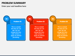 Problem Summary PowerPoint and Google Slides Template - PPT Slides