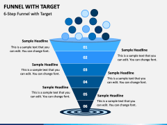 Funnel with Target PowerPoint and Google Slides Template - PPT Slides