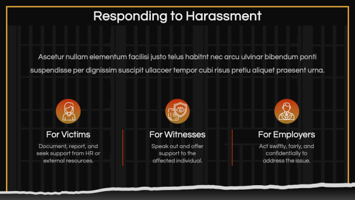 Free - Sexual Harassment in Workplace PowerPoint and Google Slides ...