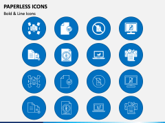 Paperless Icons for PowerPoint and Google Slides - PPT Slides