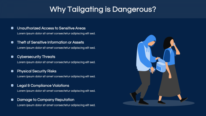 Tailgating Attack PowerPoint and Google Slides Template - PPT Slides