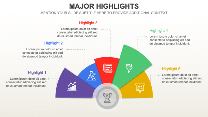 Major Highlights PowerPoint and Google Slides Template - PPT Slides