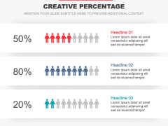 Creative Percentage Infographics for PowerPoint and Google Slides - PPT ...