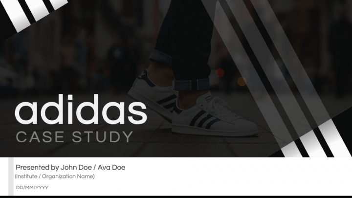 Adidas Case Study PowerPoint and Google Slides Template - PPT Slides