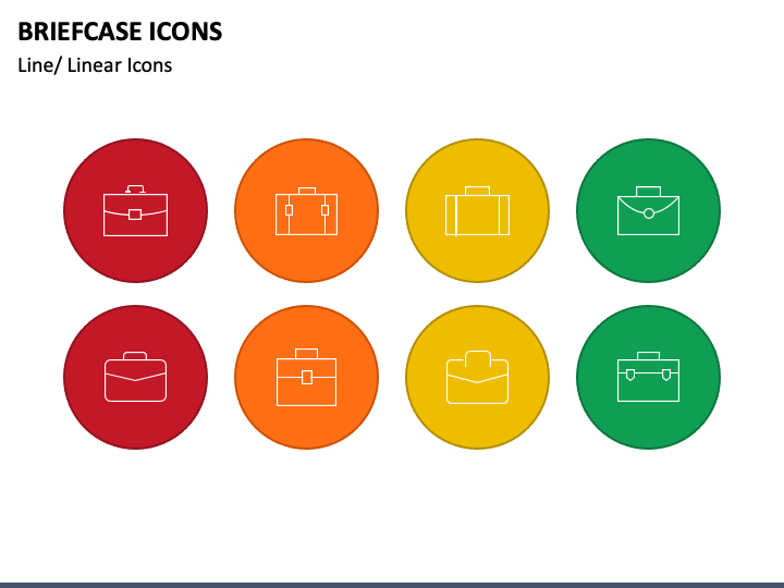 Briefcase Icons for PowerPoint and Google Slides - PPT Slides