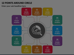 Free 12 Points Around Circle PowerPoint Template & Google Slides