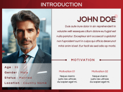 CEO Profile PowerPoint and Google Slides Template - PPT Slides