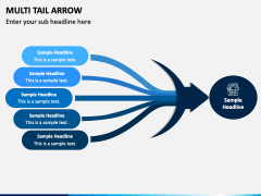 Multi Tail Arrow PowerPoint and Google Slides Template - PPT Slides