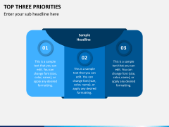 Top Three Priorities PowerPoint Template - PPT Slides