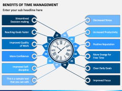 Benefits of Time Management PowerPoint and Google Slides Template - PPT Slides
