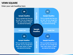 Venn Square PowerPoint Template - PPT Slides