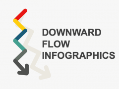 Downward Flow PowerPoint and Google Slides Template - PPT Slides
