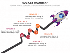Rocket Roadmap PowerPoint and Google Slides Template - PPT Slides