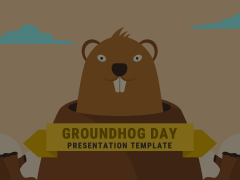 Free - Groundhog Day PowerPoint Template and Google Slides Theme